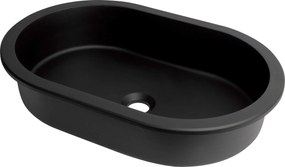 Deante Granite washbasin, undermount/inset, oval
