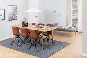 ACTONA GROUP Jídelní židle BATILDA hnědá PU retro ocelová 0000096219