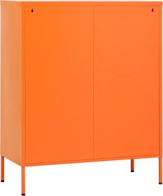 Úložná skříň oranžová 80 x 35 x 101,5 cm ocel 336174