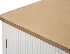 Komoda Matera 117 cm bílá/hnědá