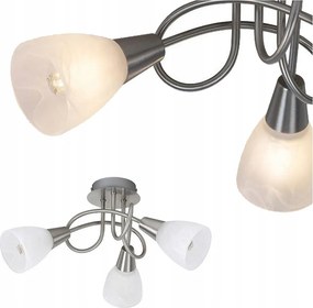 Trojitá klasická stropní svítidlo se skleněnými stínítky Jenna 5532 Rabalux