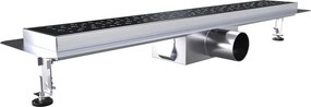 B-DRAINWELL 60 Chrom Odtokový podlahový žlab, bublinky
