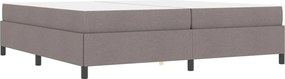 Postel s boxspringem Taupe 200 x 200 cm textil 3398889