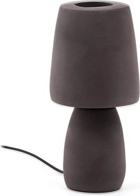 Tmavě hnědá stolní lampa (výška 30 cm) Tandy – Kave Home