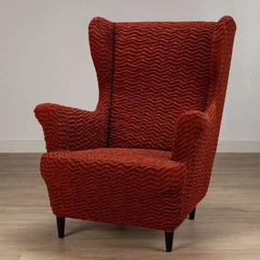 Bielastické potahy CRISTINA měděná křeslo ušák (š. 60 - 110 cm)