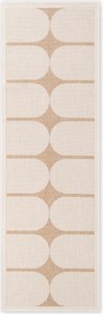 NORTHRUGS, Běhoun Duet Bowen 106245 Beige/White - na ven i na doma, 80x250, béžová, chodba / předsíň