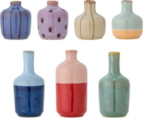 Ručně malované vázy v sadě 7 ks z kameniny (výška 14 cm) Maien – Bloomingville