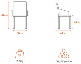 Ratanové křeslo Brown 52 x 56 x 84 cm