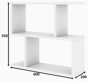Odkládací stolek LALE 55x60 cm bílá