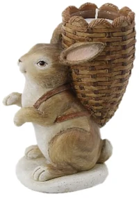 Velikonoční svícen v designu králíka s nůší - 11*7*14 cm