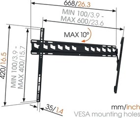 Vogel's TV držák s náklonem MA 4010 Černá