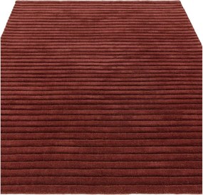 Vínový ručně tkaný vlněný koberec 120x170 cm – Asiatic Carpets