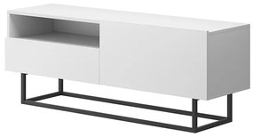 Bílý RTV stolek bez podstavy SPRING ERTVSZ120