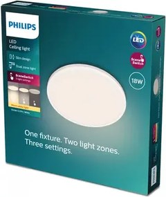 Philips Ozziet CL570 1x18W bílá / Přisazené LED svítidlo / 1800lm / 27
