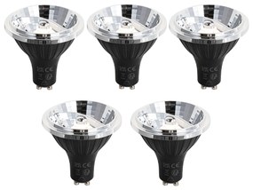 Sada 5x stmívatelných LED žárovek GU10 70mm 6,5W 600 lm 2700K