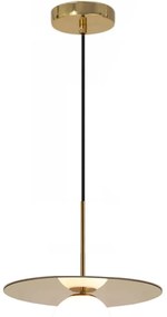 Toolight - Stropní svítidlo Glamour G9 60W APP939-1CP, zlatá-bílá, OSW-09659