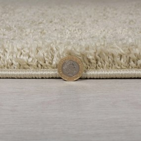 Flair Rugs koberce Kusový koberec Shaggy Teddy Natural kruh Rozměry koberců: 133x133 (průměr) kruh