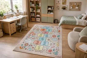Dětský koberec protiskluzový BAMBINO 61470 růžový / modrý