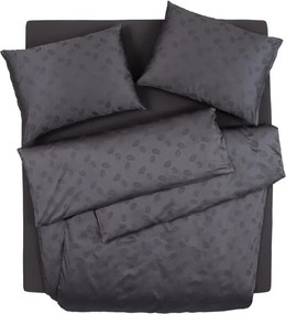 SCANquilt povlečení EXCLUSIVE TENCEL PLUS peříčka šedá 140 x 200/70 x 90 cm
