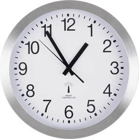 XXXLutz NÁSTĚNNÉ HODINY barvy stříbra, bílá 30 cm Ambia Home - Nástěnné hodiny - 0090070047