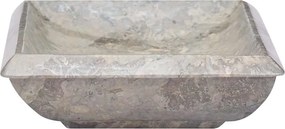 Umyvadlo šedé 50 x 35 x 10 cm mramor 149164