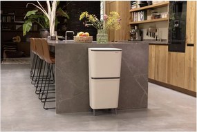 Světle šedý plastový odpadkový koš 20+25 l na tříděný odpad SortUp Recycle Hi – Brabantia
