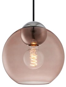 Halo Design 743193 závěsné svítidlo Bubbles růžové, ø24cm