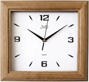 JVD Dřevěné netikající tiché nástěnné hodiny JVD NS20184.3