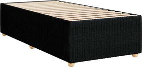 Box spring postel s matrací černá 80 x 200 cm textil 3285527