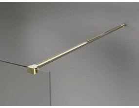 Mexen Kioto-X, sprchová zástěna 110 x 200 cm, 10mm sklo námraza, zlatý lesklý profil, 800-110-101-50-30-X