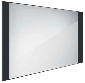 Nimco Zrcadla - Zrcadlo s LED osvětlením, 100x60 cm, hliník/černá ZPC 41004-90