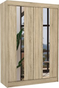 ADRK Furniture Posuvná skříň s zrcadlem BALTON 150 ADRK-SW-BALT-S-150