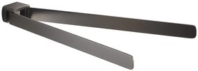 Gedy Gedy, PIRENEI dvojitý držák ručníků otočný 350mm, gun metal, PI2381