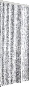 vidaXL Závěs proti hmyzu 100 x 200 cm žinylka [377336] Barva: Světle šedá a bílá