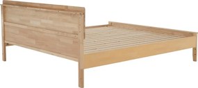Manželská postel NOEMI 160x200, masivní dřevo přírodní Kondela 0000397510