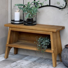 Chic Antique Dřevěná lavice s úložným prostorem Fir Wood, přírodní barva, dřevo