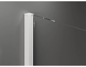 Mexen Velar, sprchový kout s posuvnými dveřmi 120(dveře) x 80(stěna) cm, 8mm čiré sklo, bílá, 871-120-080-01-20