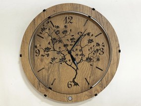 Li-Go "Azalka" světelné hodiny s powerbankou a pohybovým čidlem/dub velikost svítidla/hodin: 31 cm