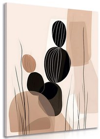 Obraz abstraktní botanické tvary kaktus Varianta: 60x90