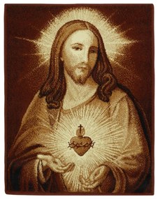 Weltom Kusový koberec Srdce Ježíše ROZMĚR: 80x100