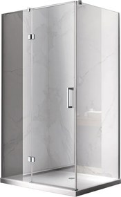 BPS-koupelny Obdélníkový sprchový kout HYD-OK02C 110x80 chrom/transparent - bez vaničky