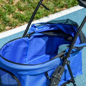 PawHut kočárek pro psy se skládací funkcí Kočárek pro malé psy a kočky kočárek pro kočky Oxford Blue 67 x 45 x 96 cm