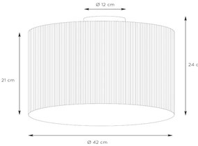 Lucide 03129/42/30 - Stropní svítidlo MAGIUS 1xE27/40W/230V bambus