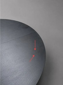 Kulatý rozkládací jídelní stůl s přídavnou deskou v dekoru dubu ø 115 cm Malaga - II. jakost – Bonami Selection