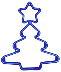 Vánoční LED závěsná dekorace, stromek, 51cm, různé barvy na výběr Barva: Modrá