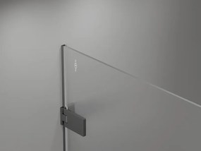 Mexen Lunar-F Duo, skládací sprchový kout 100 x 70 cm, 8mm čiré sklo, grafitový profil, 836-100L-070P-95-00