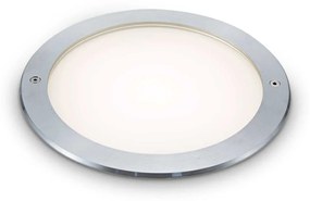 Ideal Lux Venkovní zapuštěné bodové LED světlo TAURUS WIDE ROUND ⌀14cm Barva: ocel