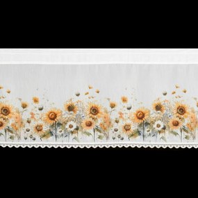 KRÁTKÁ ZÁCLONA NA PÁSCE SUNFLOWER 150X40 CM KVĚTY