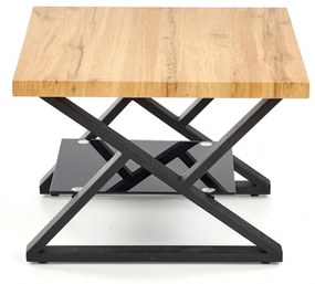 Konferenční stolek Xena čtverec, přírodní dub