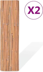 Bambusové ploty 2 ks 100 x 400 cm 3057515